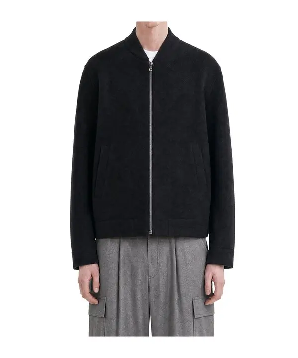 Harris Wharf London Long Sleeve Zip Up Casual Jacket