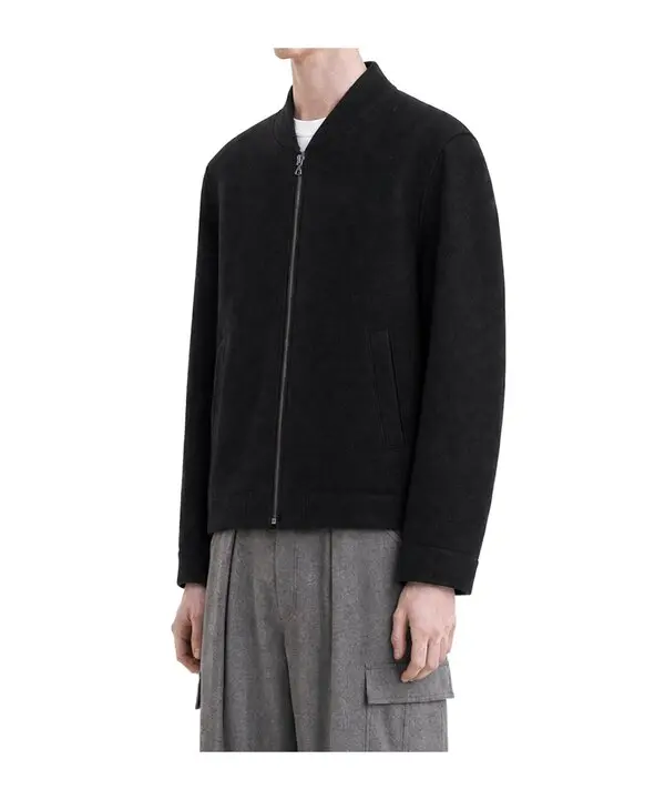 Harris Wharf London Long Sleeve Zip Up Casual Jacket
