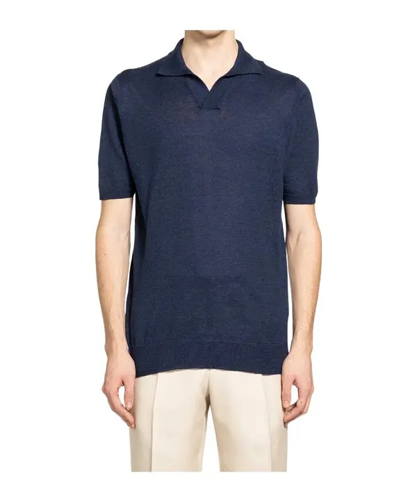 LARDINI Short-sleeved Polo Shirt