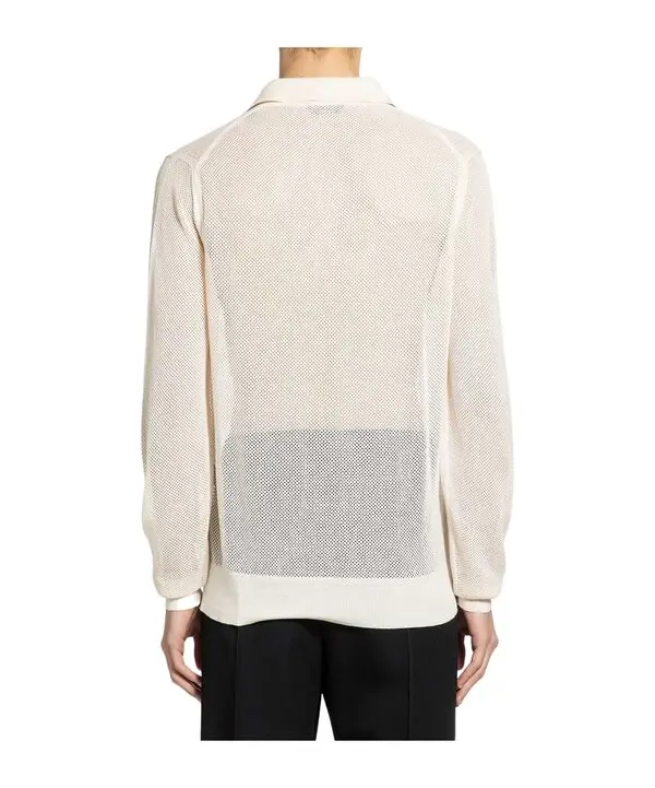 TOM FORD Semi-sheer V-neck Long-sleeve Sweater