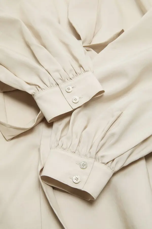 Acne Studios Cut-out Blouse With Bow