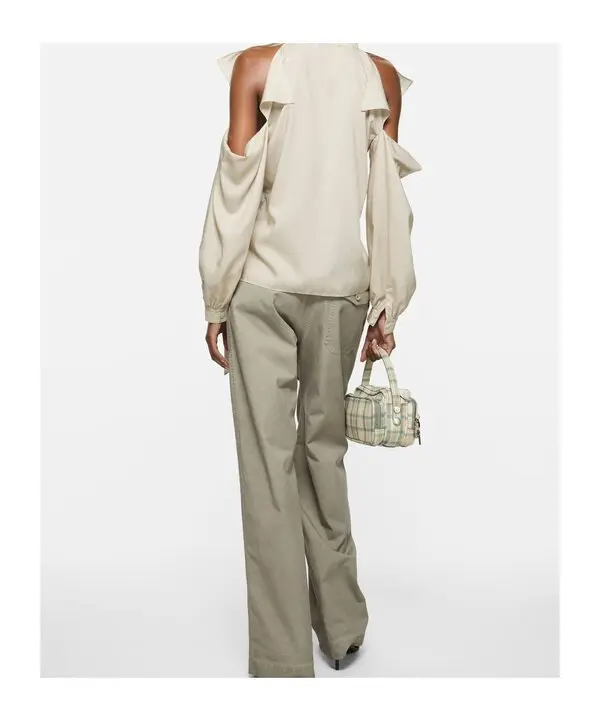 Acne Studios Cut-out Blouse With Bow