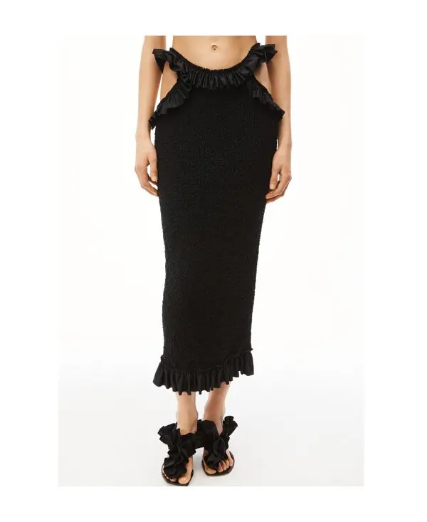 Alexander Wang Ruffled Trim Sleeveless Dress