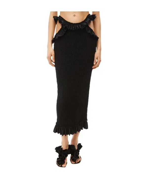 Alexander Wang Ruffled Trim Sleeveless Dress