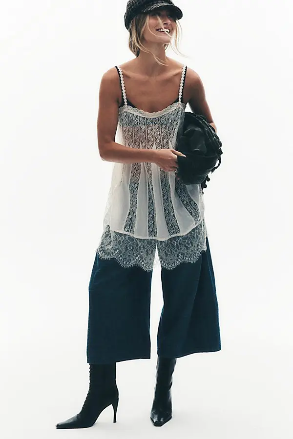Free People We The Free Free To Roam Cropped Wide-leg Jeans