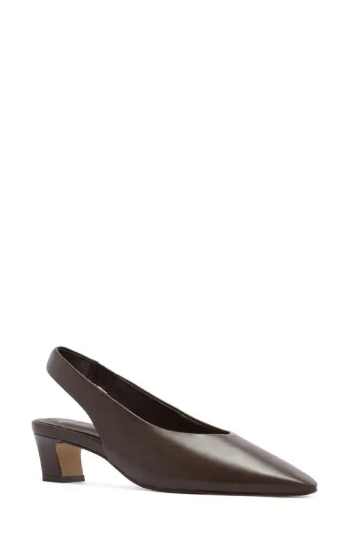 FRANKIE4 Noa Leather Slingback Pumps - Chocolate