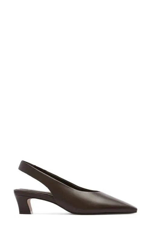FRANKIE4 Noa Leather Slingback Pumps - Chocolate