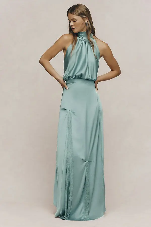 Anthropologie Deme Gabriella Symphony Silk Maxi Dress