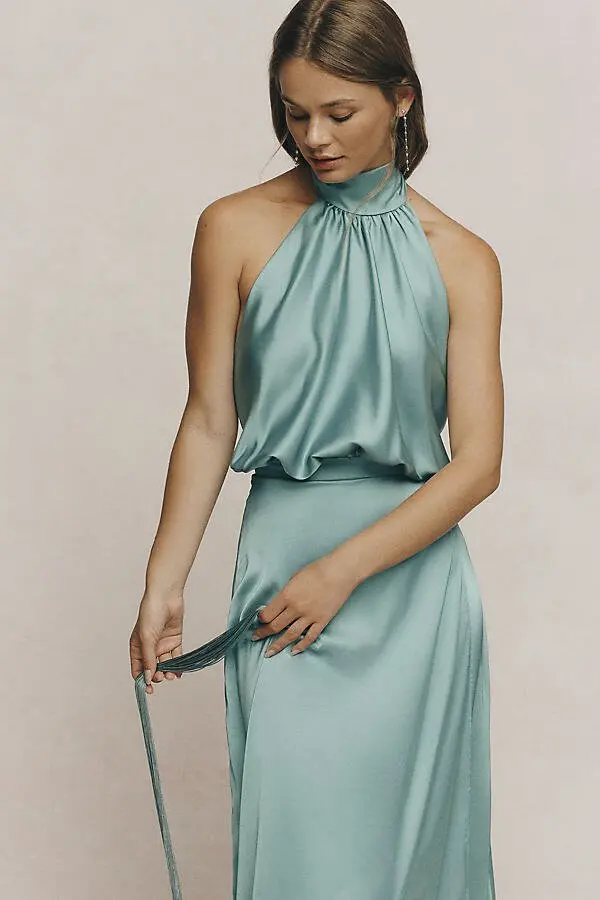 Anthropologie Deme Gabriella Symphony Silk Maxi Dress