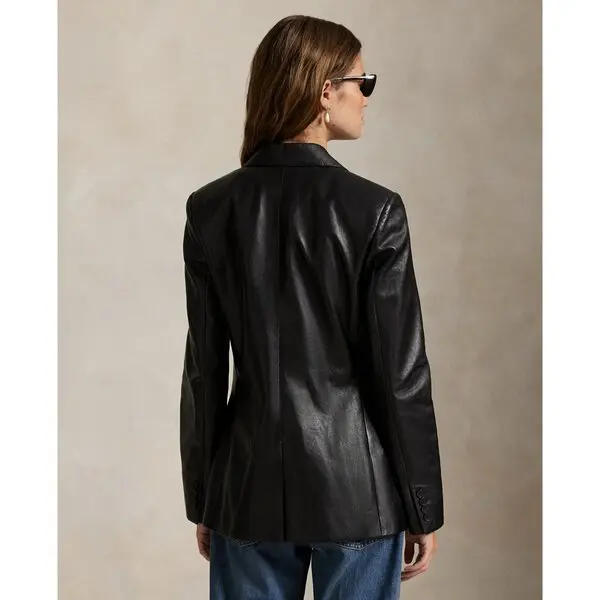 Ralph Lauren Single-breasted Lambskin Blazer