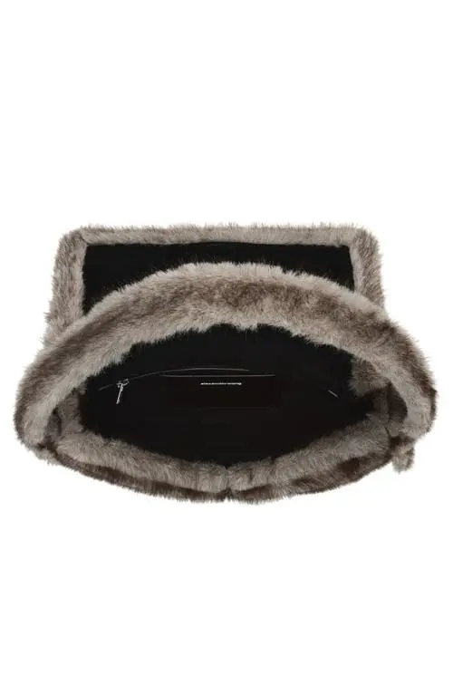 Alexander Wang Ricco Slim Faux Fur Flap Bag