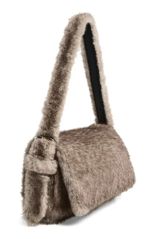 Alexander Wang Ricco Slim Faux Fur Flap Bag