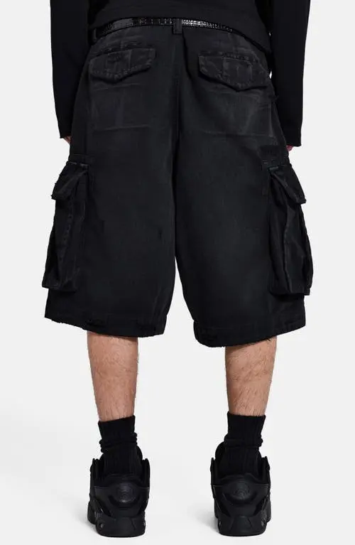 JADED LONDON Distressed Cargo Shorts