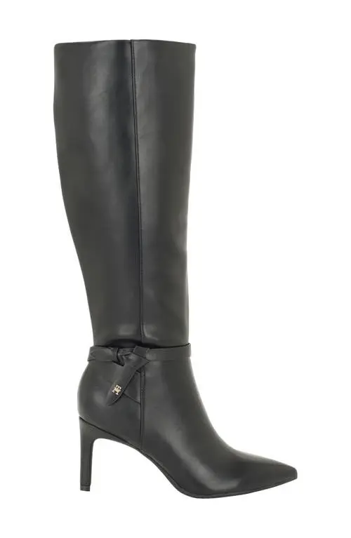 Tommy Hilfiger Jolay Knee-high Pointed Toe Stiletto Boots - Black