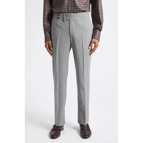 Isaia Casalnuovo Wool Trousers - Grey