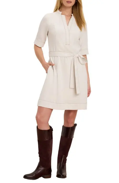 NIC+ZOE Camilla Tie Waist Crepe Dress