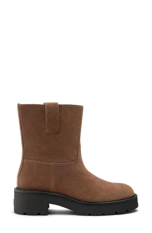STUART WEITZMAN Mid-calf Leather Booties With Lug Sole