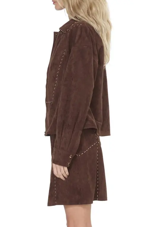 CIEBON Avyanna Faux Suede Jacket