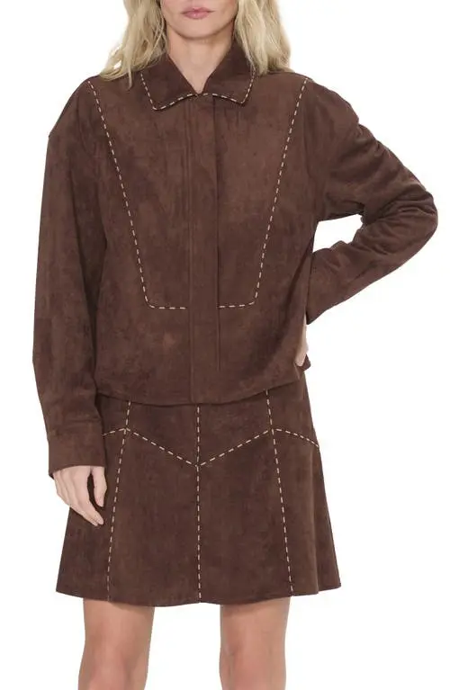 CIEBON Avyanna Faux Suede Jacket