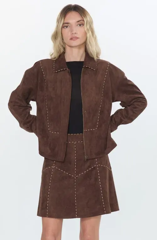 CIEBON Avyanna Faux Suede Jacket