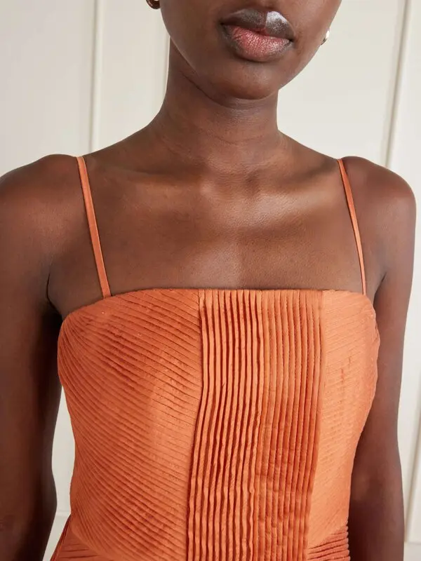 Aje Contour Gathered Lyocell-blend Maxi Dress