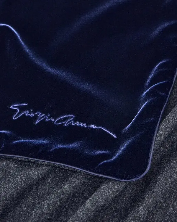 Giorgio Armani Double Stole In Viscose And Virgin Wool With Cashmere