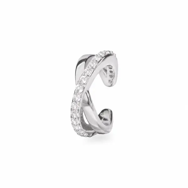 ZOHREH Topaz Crossover Ear Cuff Sterling