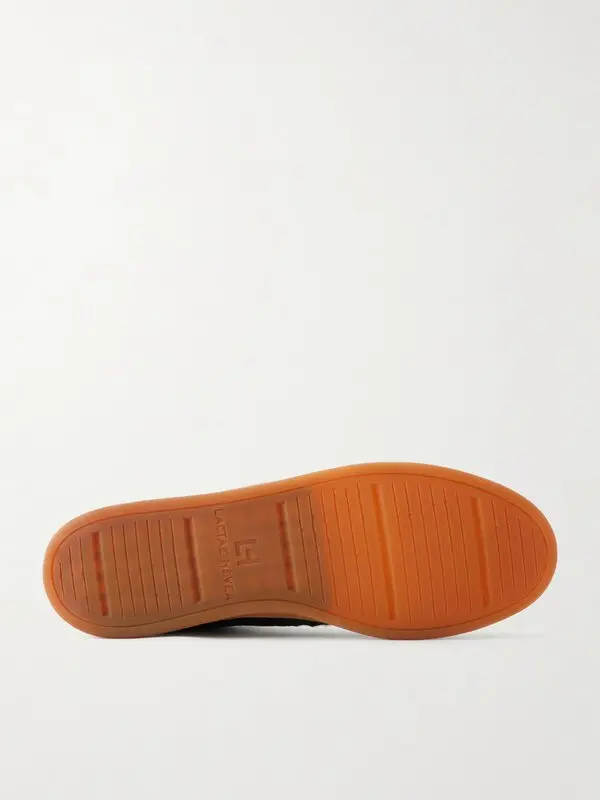 Officine Creative Militia 002 Calf Hair And Suede Sneakers - Green
