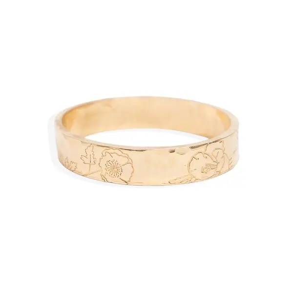 KATE KOEL August Birth Flower Ring - Gold