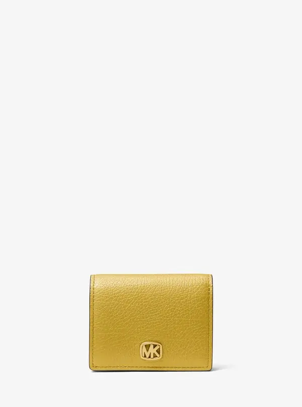 Michael Kors Bryant Small Leather Wallet In By - Green