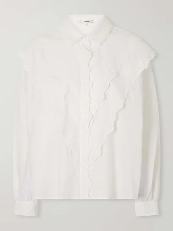 FRAME The Equestrian Cotton-poplin Shirt