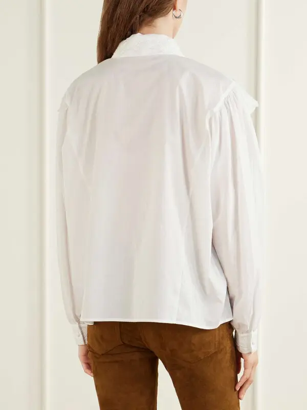 FRAME The Equestrian Cotton-poplin Shirt