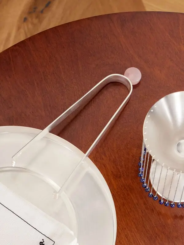 NATALIA CRIADO Plated And Quartz Ice Tongs