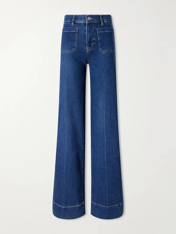 FRAME Le Slice Slim Palazzo Wide-leg Jeans