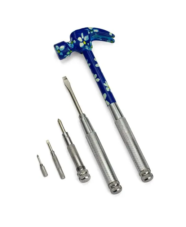 XDOVET 6 In 1 Hammer Multifunction Claw Tool Flower Print - Pattern 4
