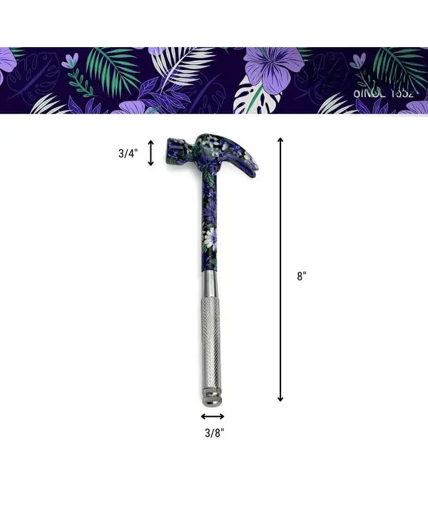 XDOVET 6 In 1 Hammer Multifunction Claw Tool Flower Print - Pattern 5