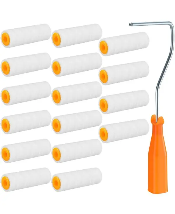 XDOVET Mini Roller Brush Set For Trim Edge Corner Window Frame Touch Up