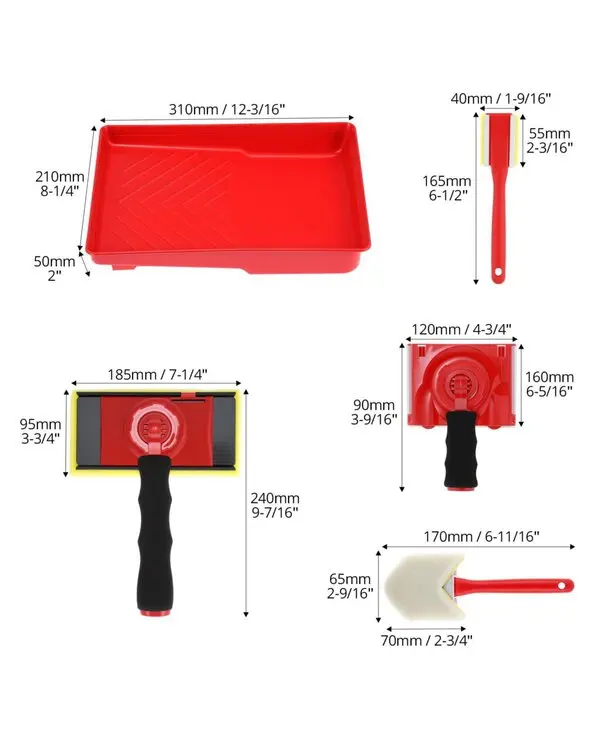 XDOVET Edger Tool Kit Trimmer Pad Applicator Corner Wall Ceiling