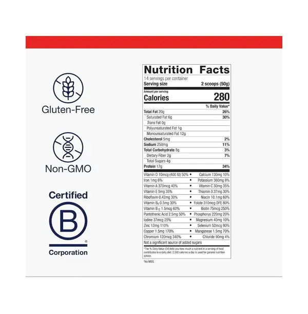 METAGENICS Ketogenic Shake Keto Protein Powder Low Carb - No Color