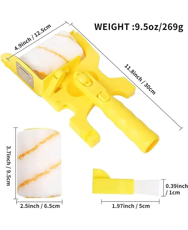 XDOVET Paint Edger Trimmer Wall Ceiling Brush Roller Shield Tool Expandable