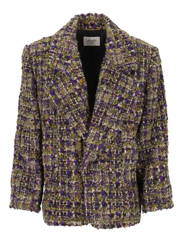 Saint Laurent Tweed Blazer - Multicolor