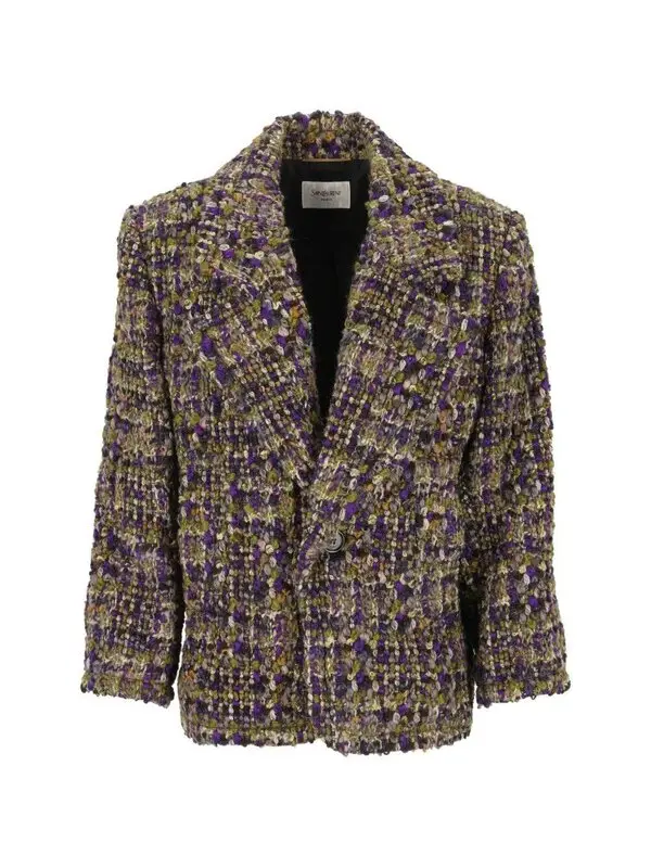 Saint Laurent Tweed Blazer - Multicolor
