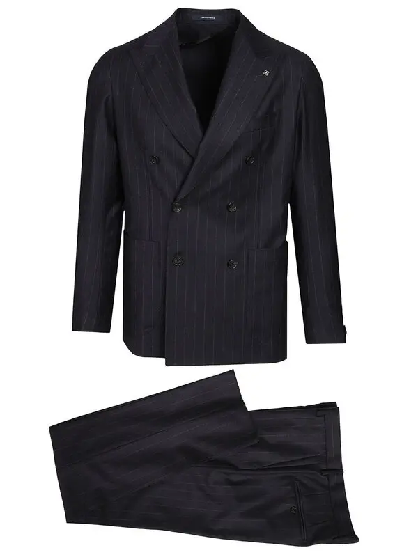 Tagliatore Double-breasted Pinstriped Suit