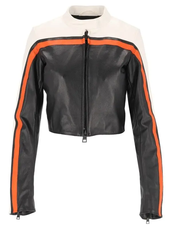 Balenciaga Fitted Leather Biker Jacket