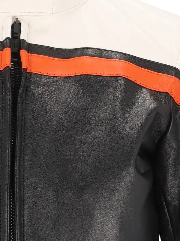 Balenciaga Fitted Leather Biker Jacket