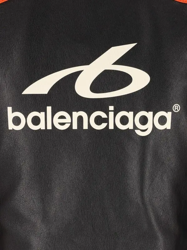 Balenciaga Fitted Leather Biker Jacket
