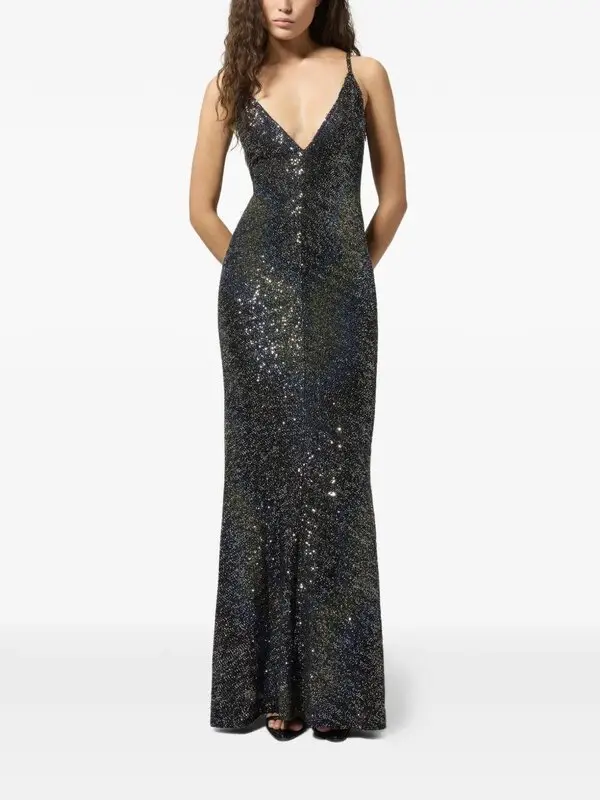 Missoni Long Dress With Low Back And Sequins