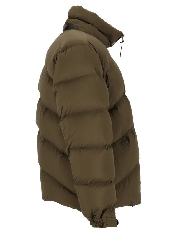 TOM FORD Ultralight Quilted Down Jacket With Leather Trim