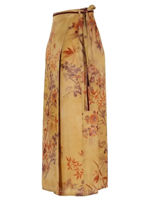 FORTE_FORTE Le Bambou Secret" High-waisted Skirt