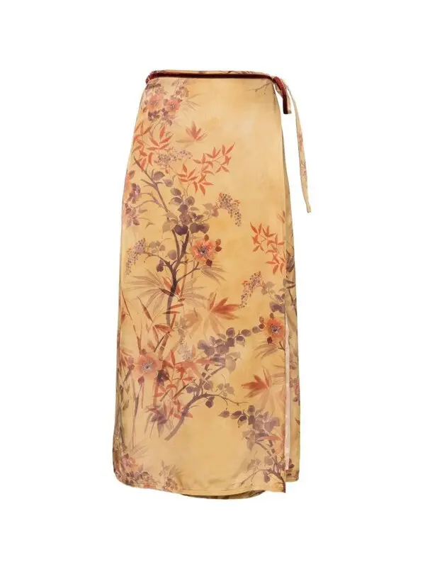 FORTE_FORTE Le Bambou Secret" High-waisted Skirt